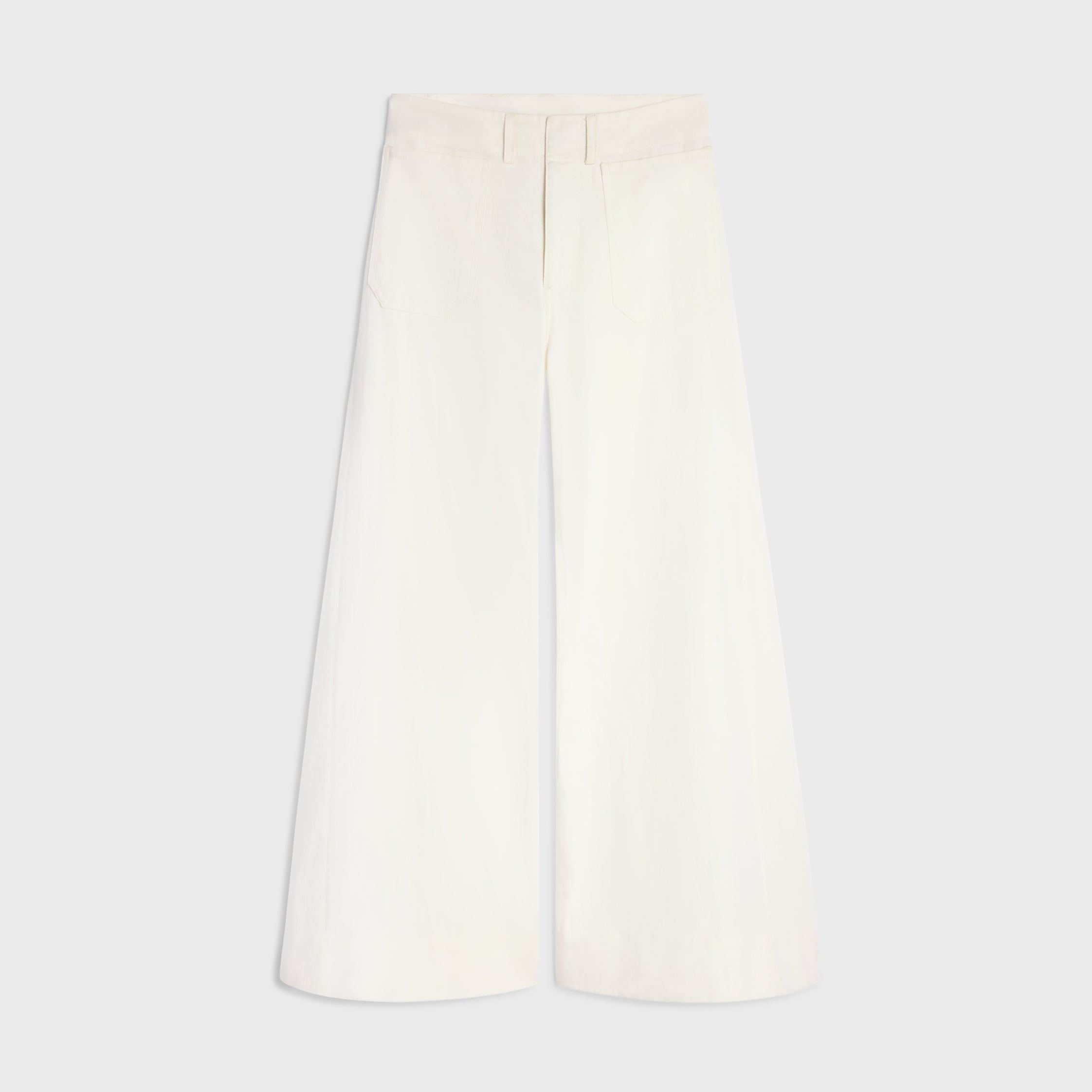 flare jeans 004 IN INDIGO DENIM - RINSED WHITE | CELINE