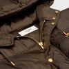 Triomphe cropped down jacket in lightweight nylon - CHOCOLATE | CELINE