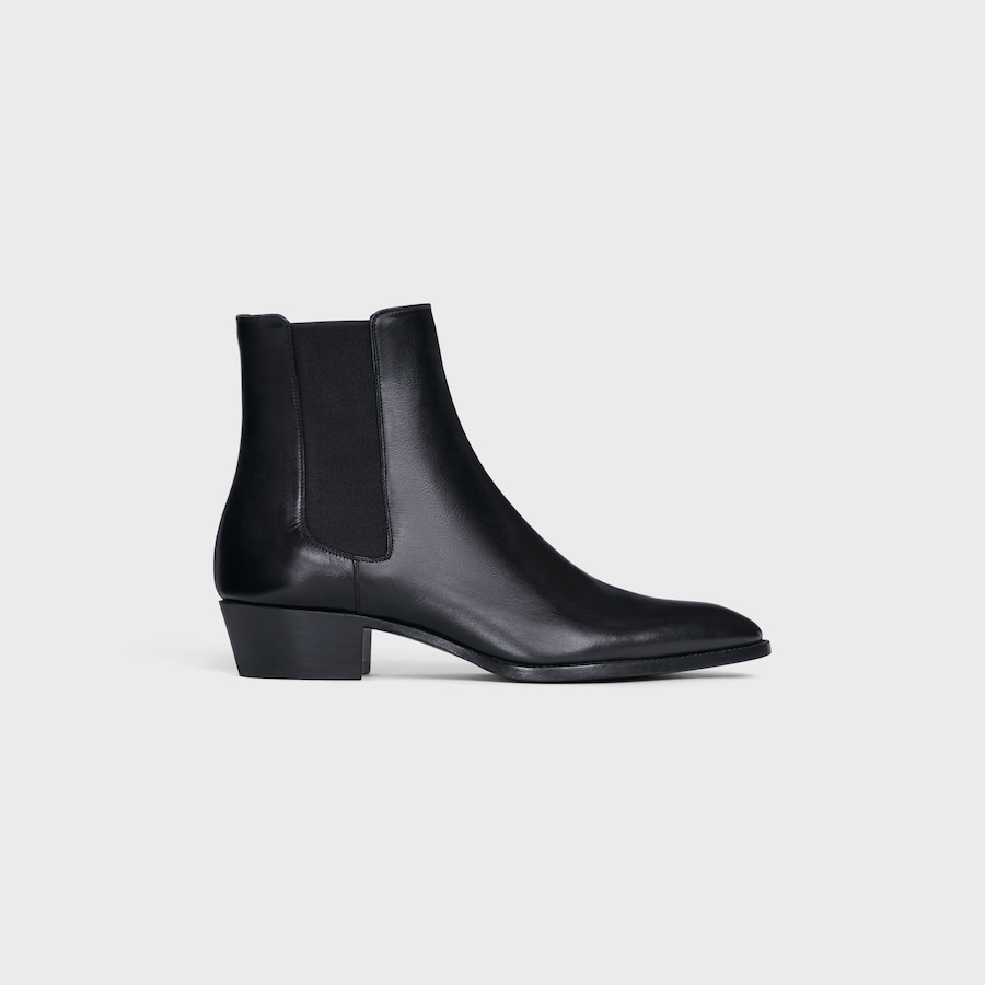 CELINE DRUGSTORE CHELSEA BOOT IN SHINY CALFSKIN