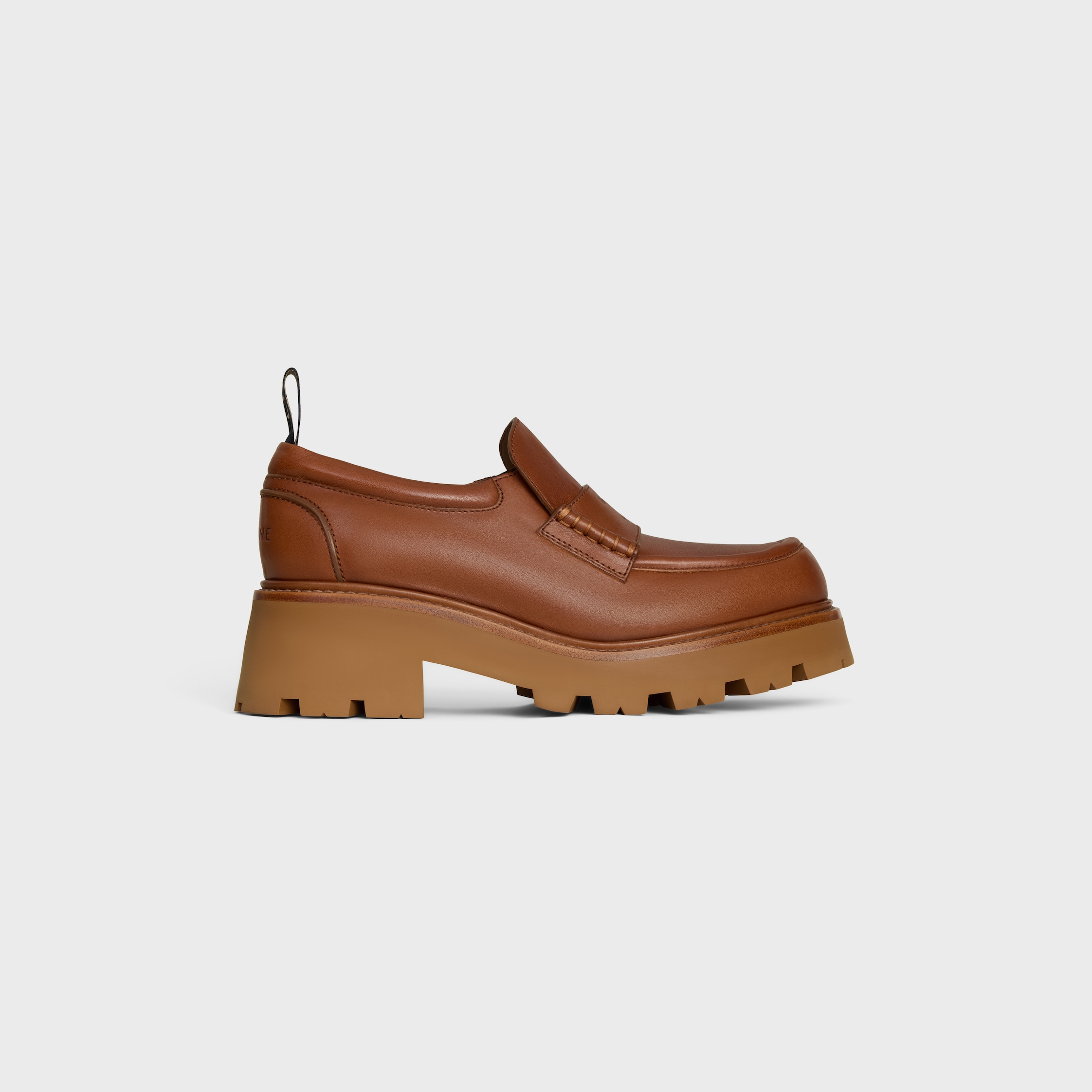 CELINE TRIOMPHE - LOAFER IN CALFSKIN - TOFFEE | CELINE