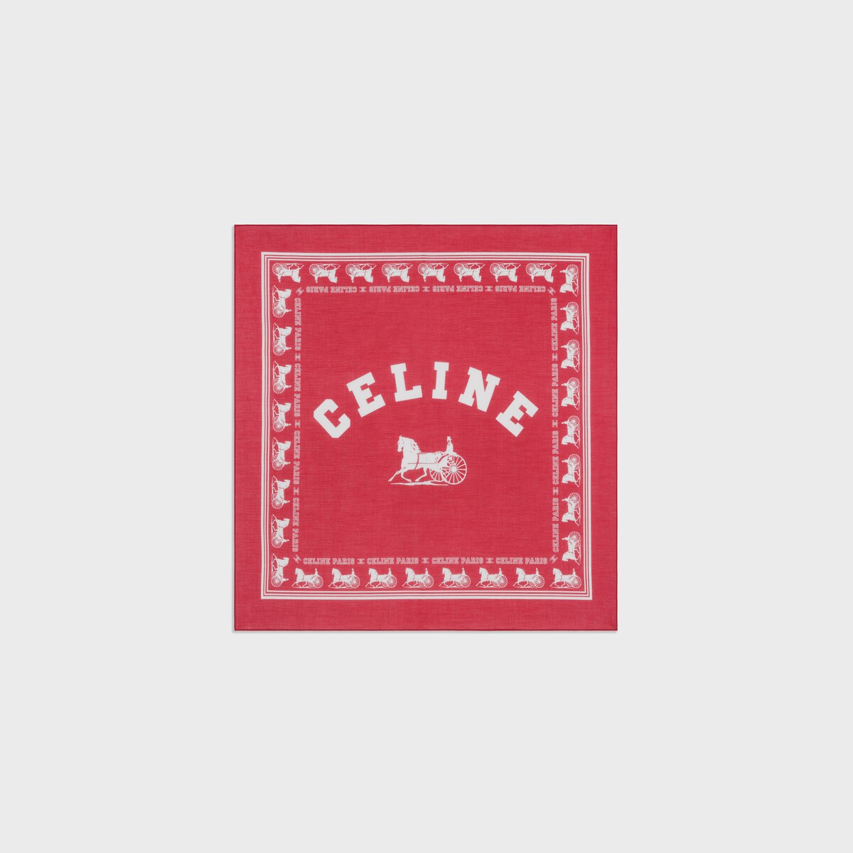 Bandana AUS Baumwolle - ROT/WEISS | CELINE