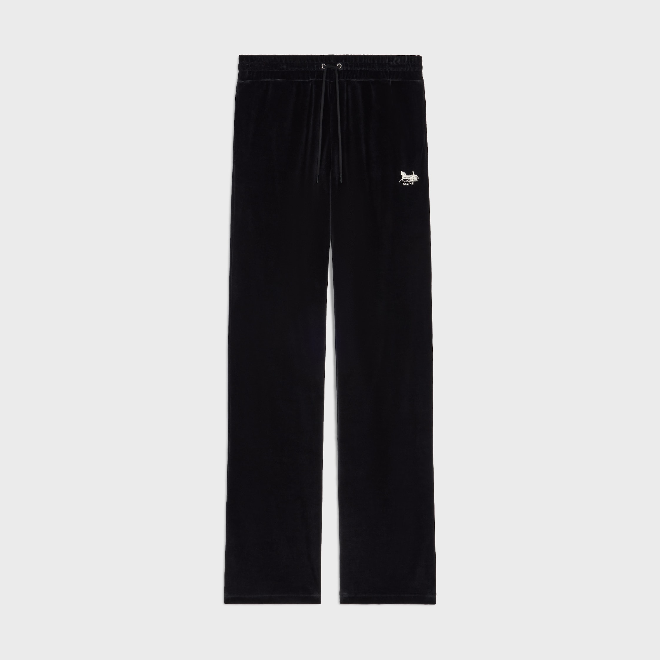 TRACKSUIT PANTS IN VELVET JERSEY - | CELINE
