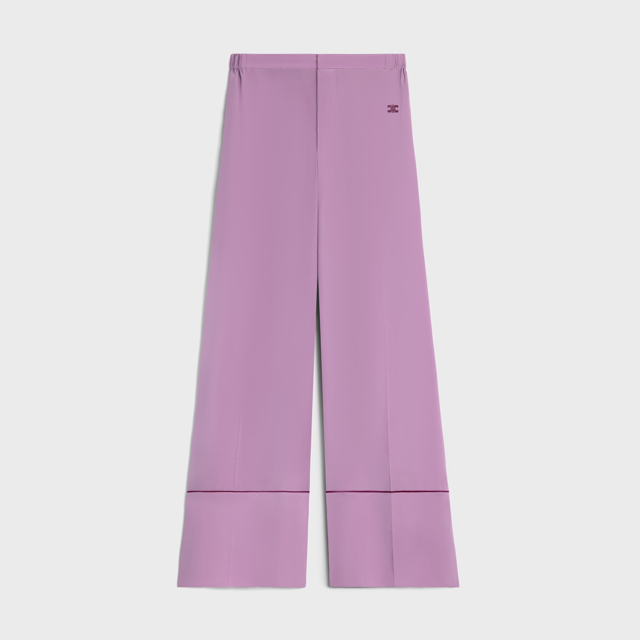 pantalon pyjama satin de soie - GLYCINE | CELINE