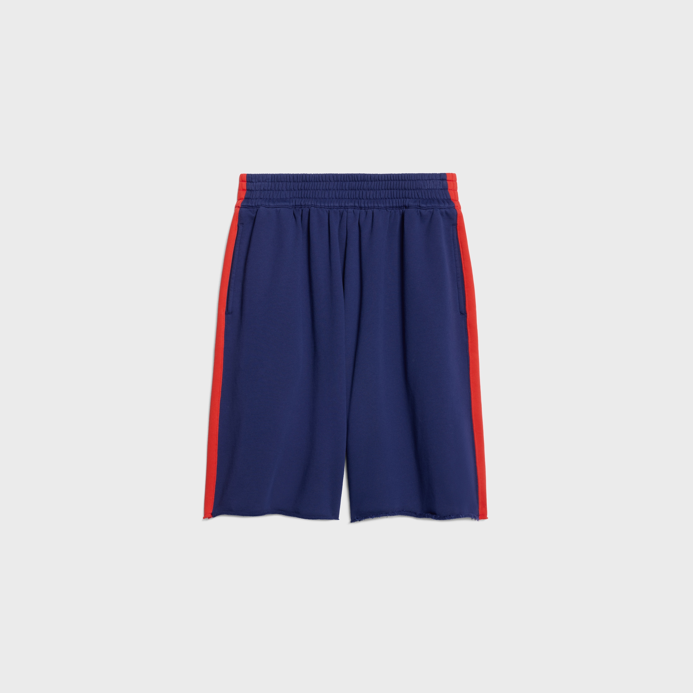 shorts IN cotton fleece - NAVY / RED / WHITE | CELINE