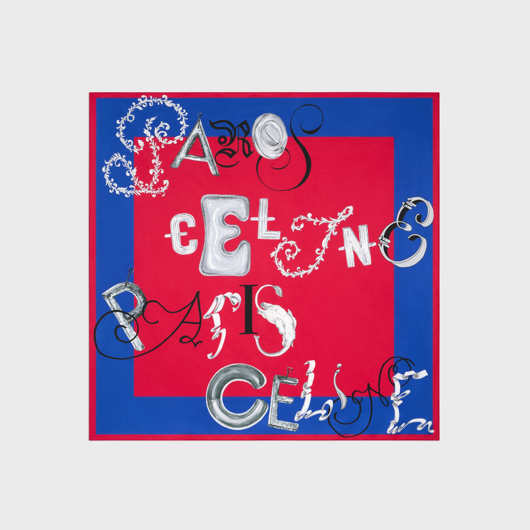 SQUARE IN SILK TWILL - | CELINE