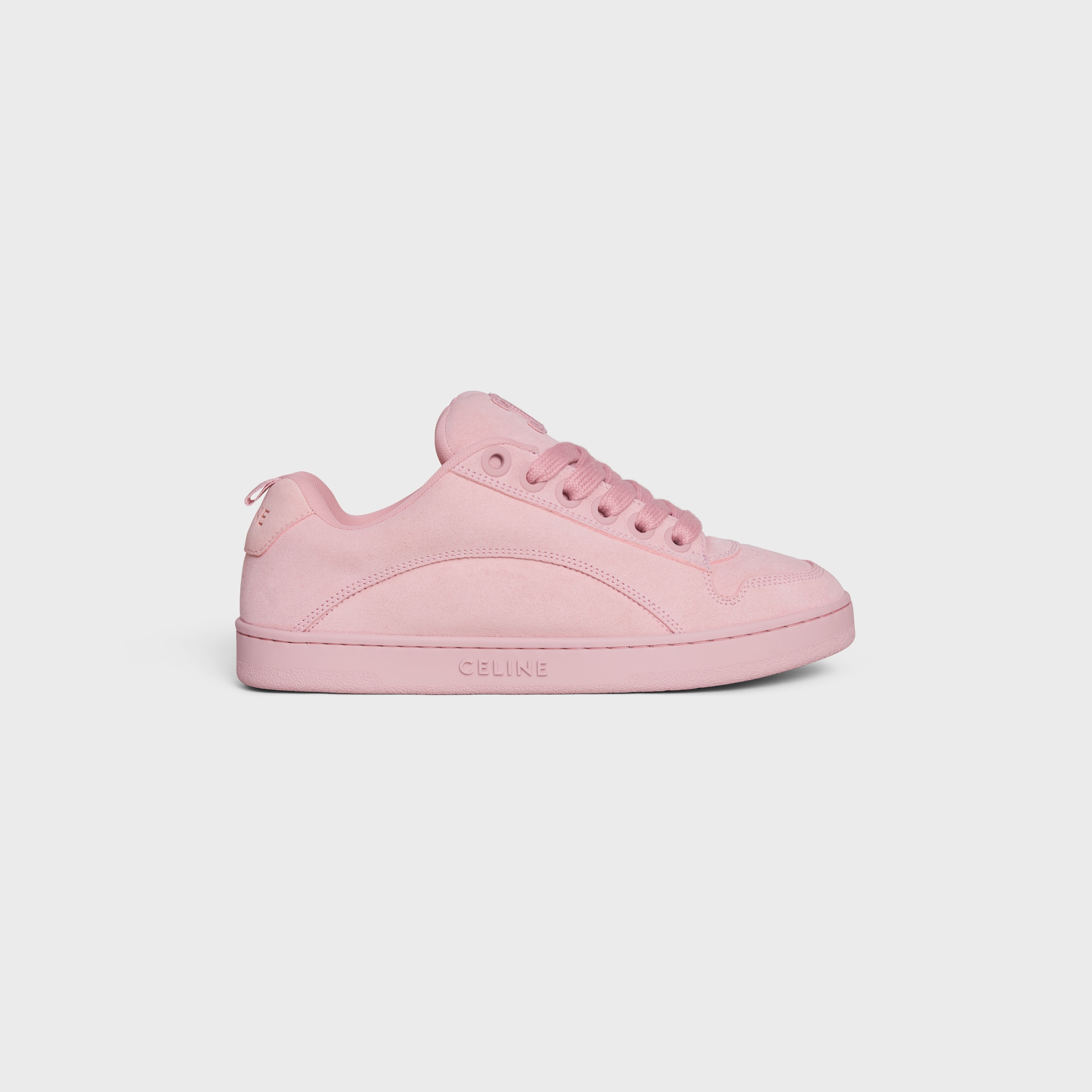 CELINE HUNTINGTON - LOW TOP SNEAKERS IN SUEDE CALFSKIN AND MESH - LIGHT ...