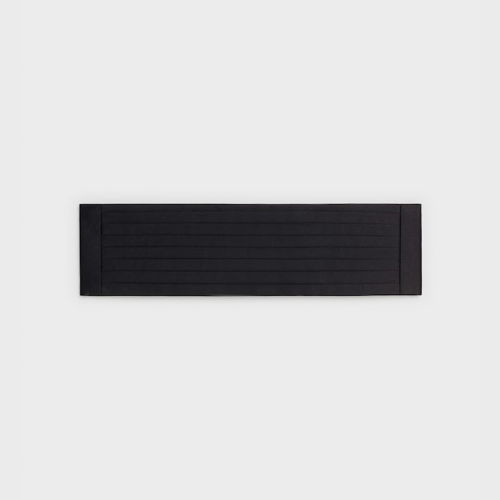 Eight pleat cummerbund in silk satin - null | CELINE