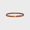 Small 18MM Triomphe Belt IN Natural Calfskin - TAN | CELINE