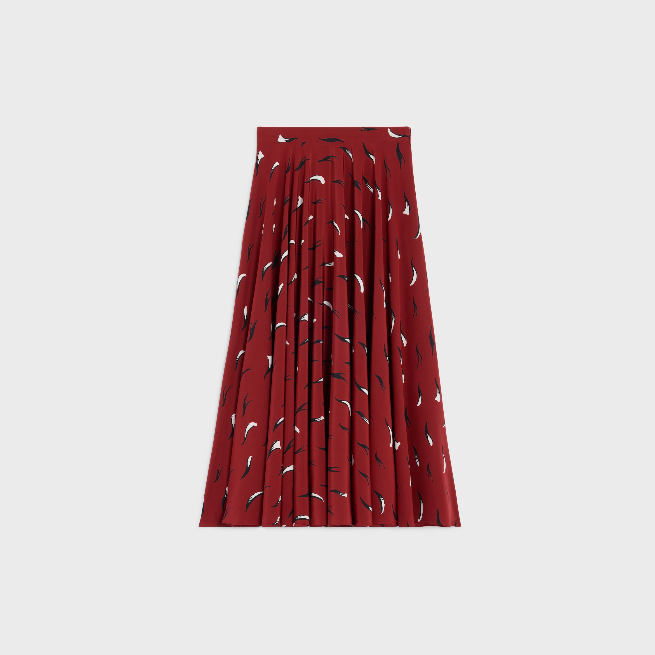 SKIRT IN CREPE DE CHINE - | CELINE