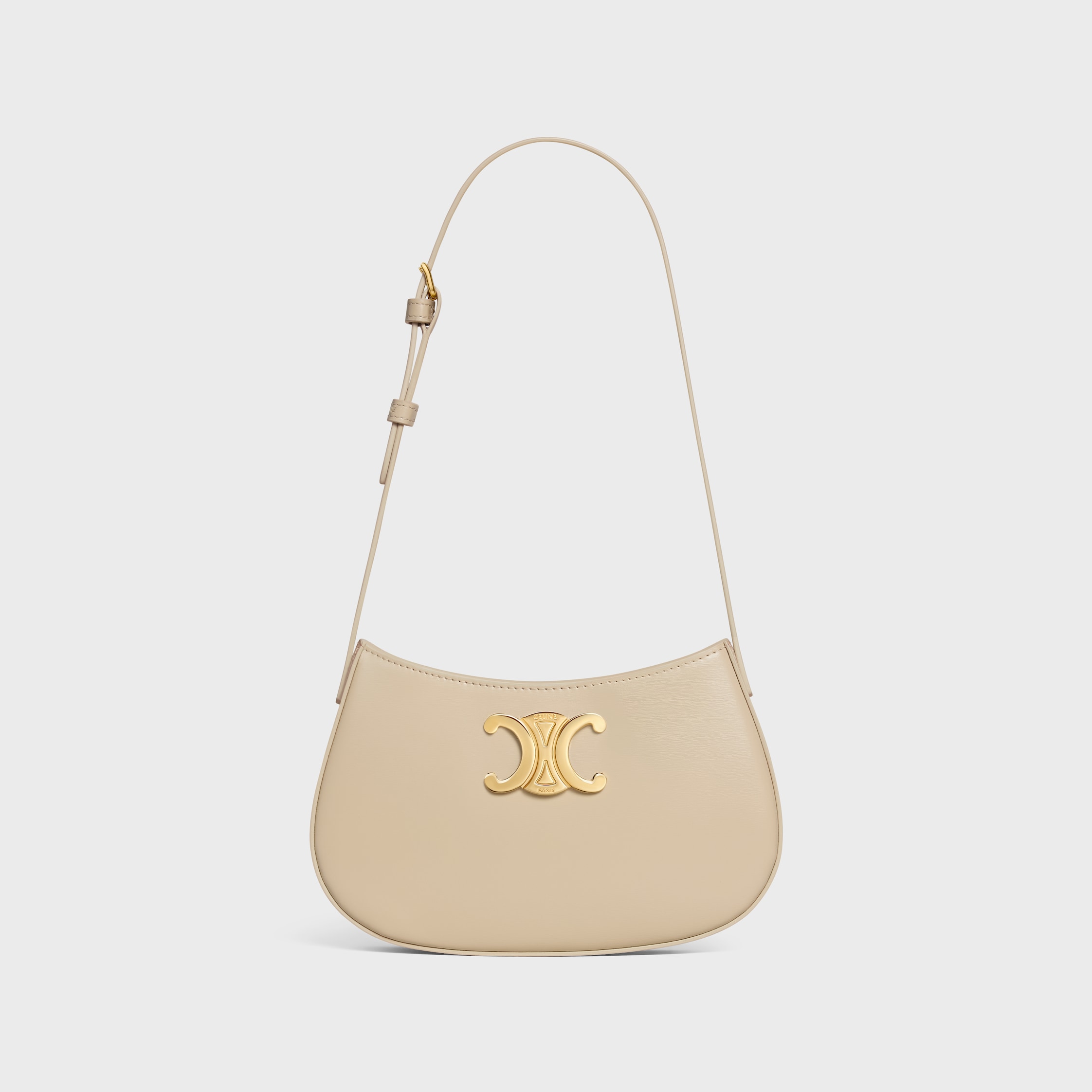 MEDIUM TILLY BAG IN shiny calfskin - DEEP IVORY | CELINE