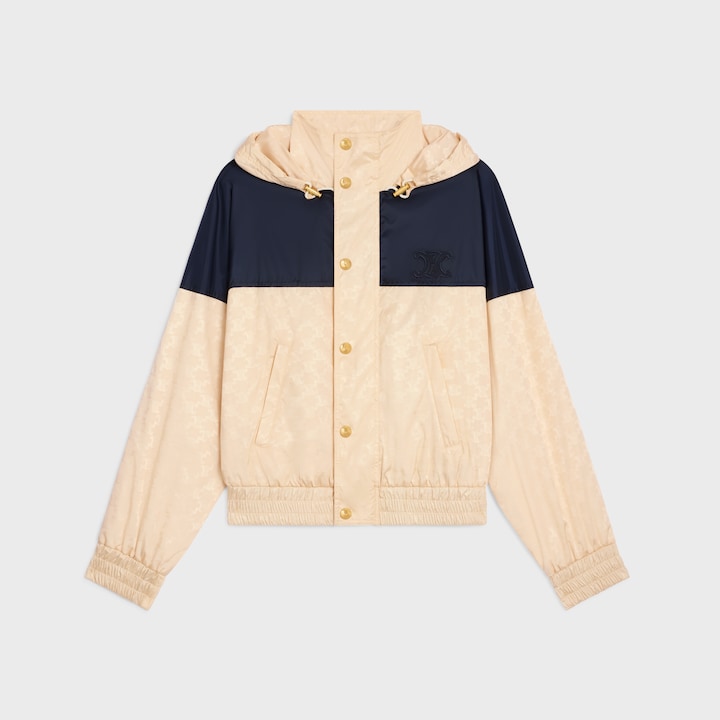 triomphe windbreaker IN monogram nylon - CREAM | CELINE