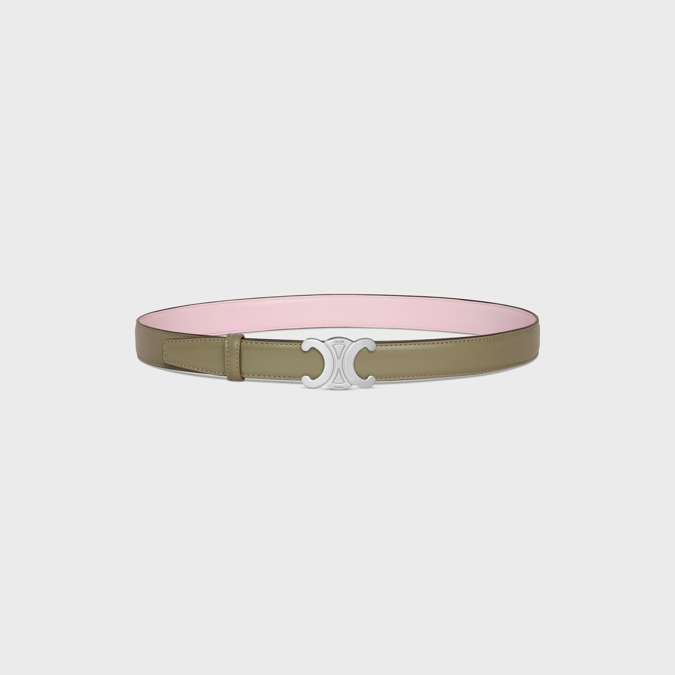 Triomphe Buckle IN METAL & Reversible Strap 25MM IN TAURILLON - LIGHT ...