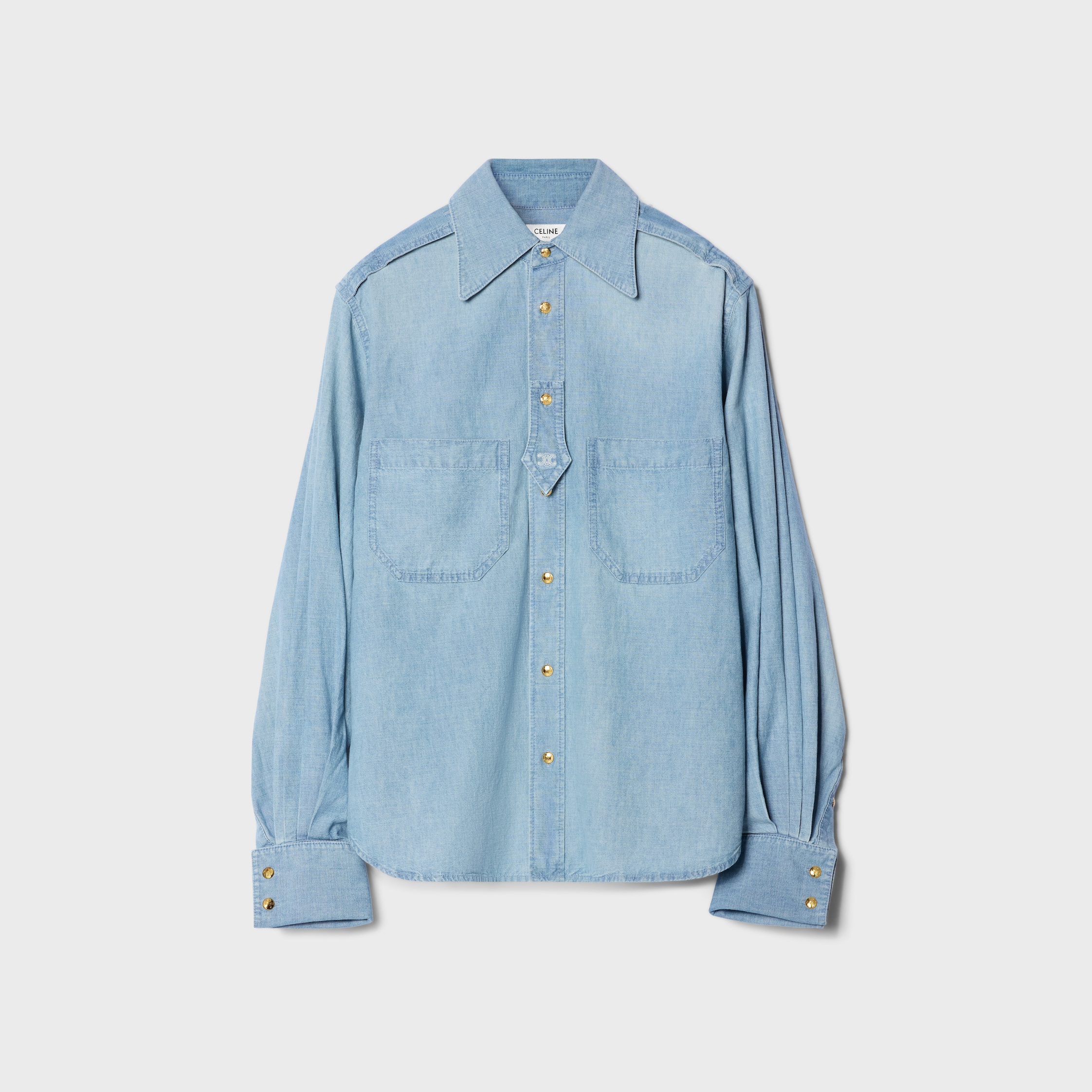 Hemd AUS Baumwolldenim - FADED CHAMBRAY | CELINE