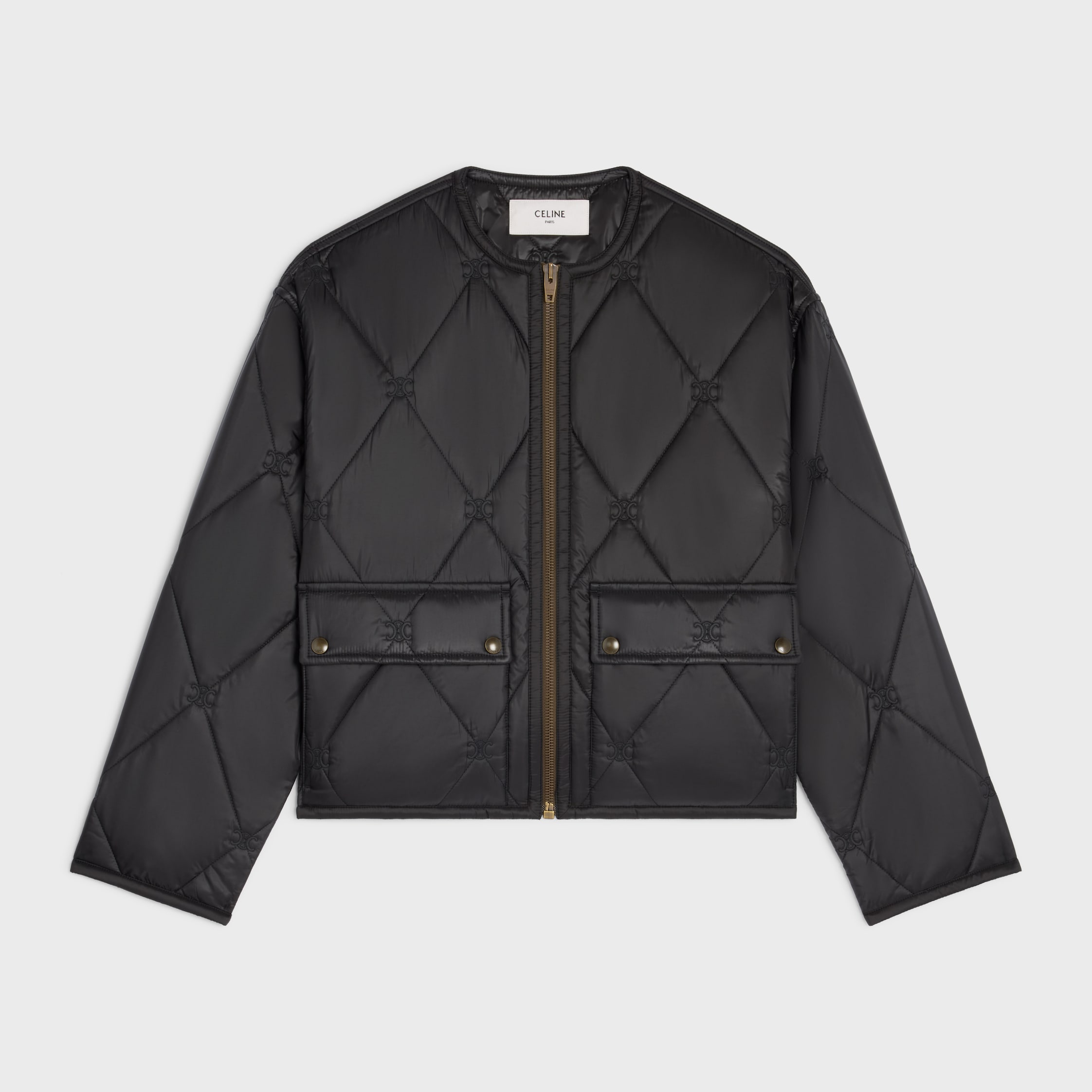 QUILTED JACKET IN LIGHT NYLON - | CELINE