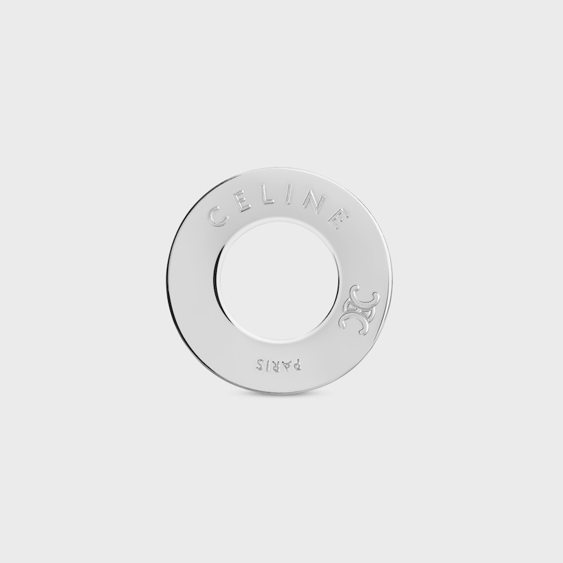 CELINE DISC BUCKLE 18MM IN METAL - SILVER | CELINE