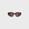 Cat Eye S286 Sunglasses in Acetate - BLACK | CELINE