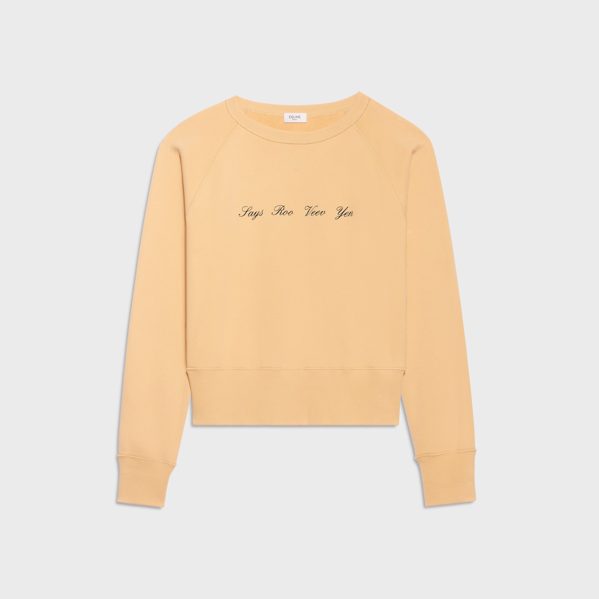 sweatshirt IN cotton fleece - PAILLE / SAPIN | CELINE