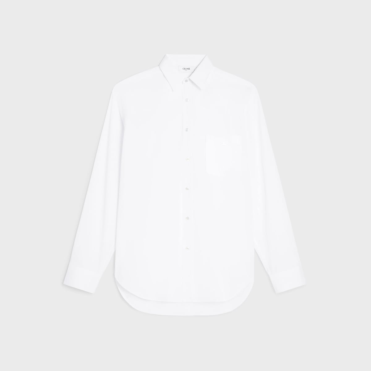 large shirt IN COTTON POPLIN - WHITE | CELINE