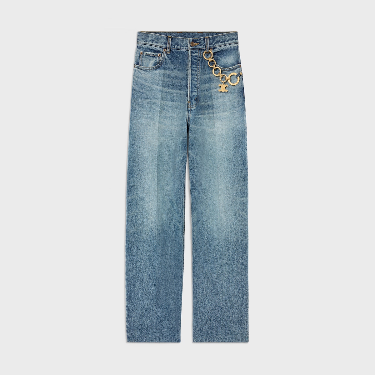 boyfriend jeans 002 IN cotton denim - VIVIENNE GLASS | CELINE