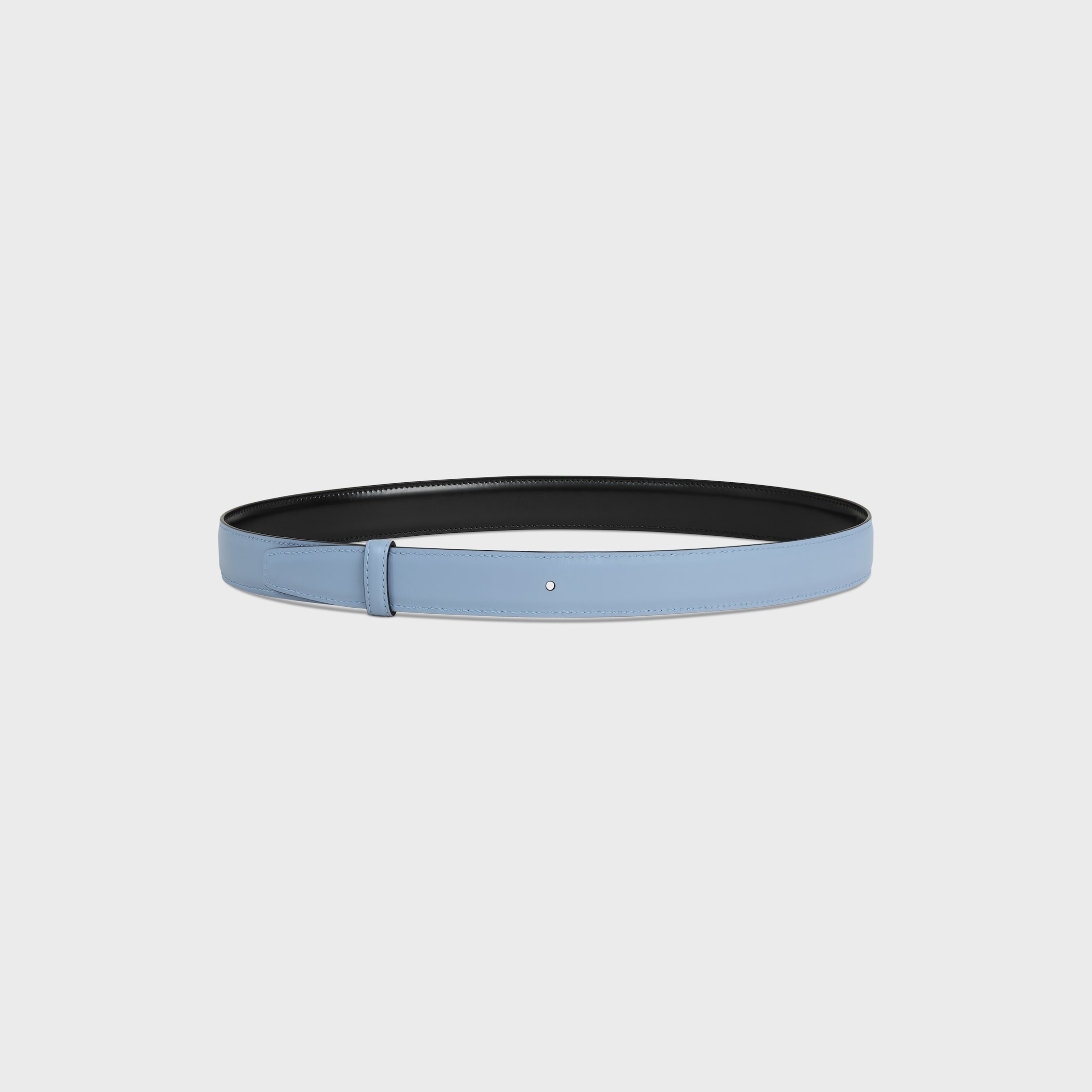 Reversible Strap 25MM IN TAURILLON - BLACK / LIGHT DENIM | CELINE