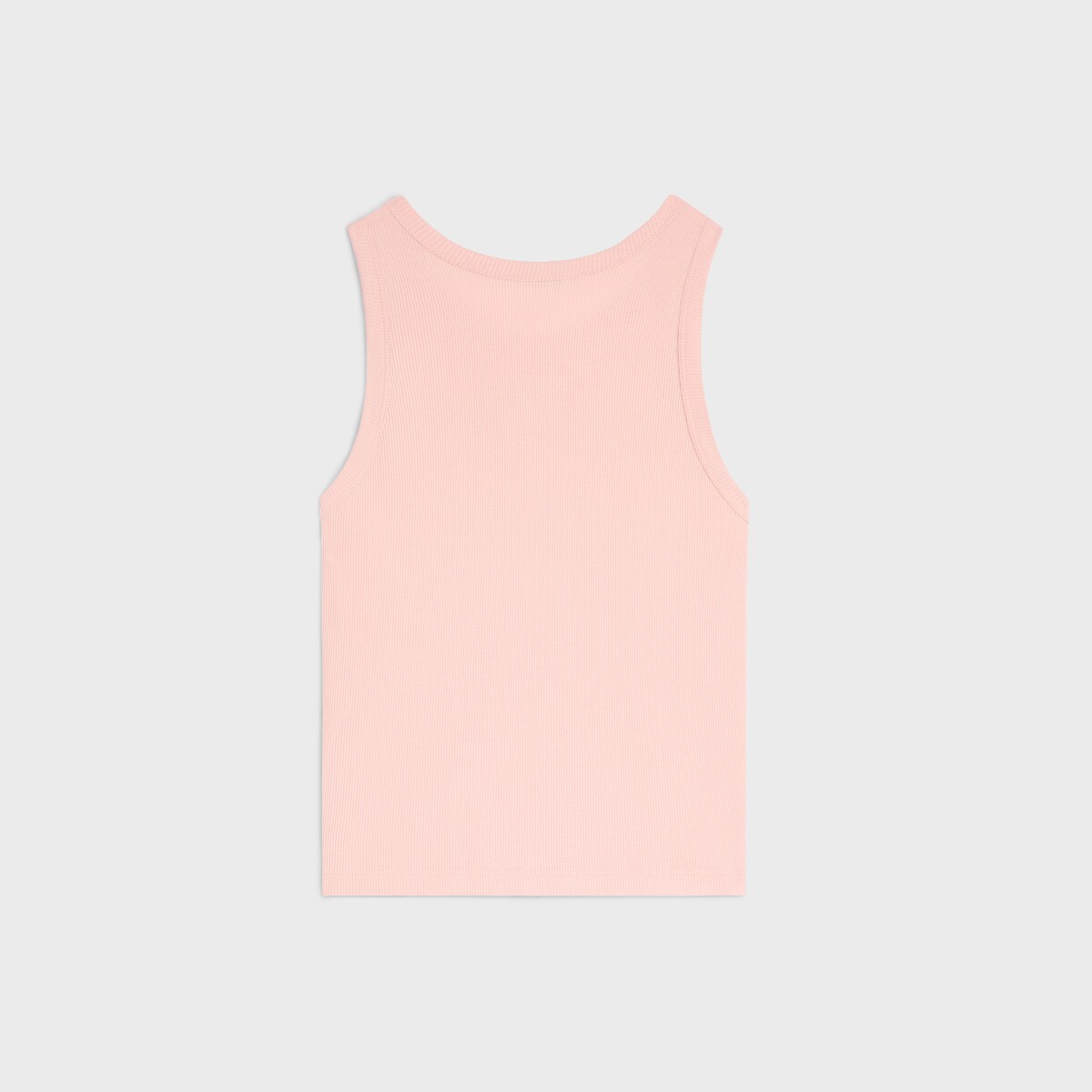 triomphe tank top IN ribbed cotton - LIGHT PEACH | CELINE