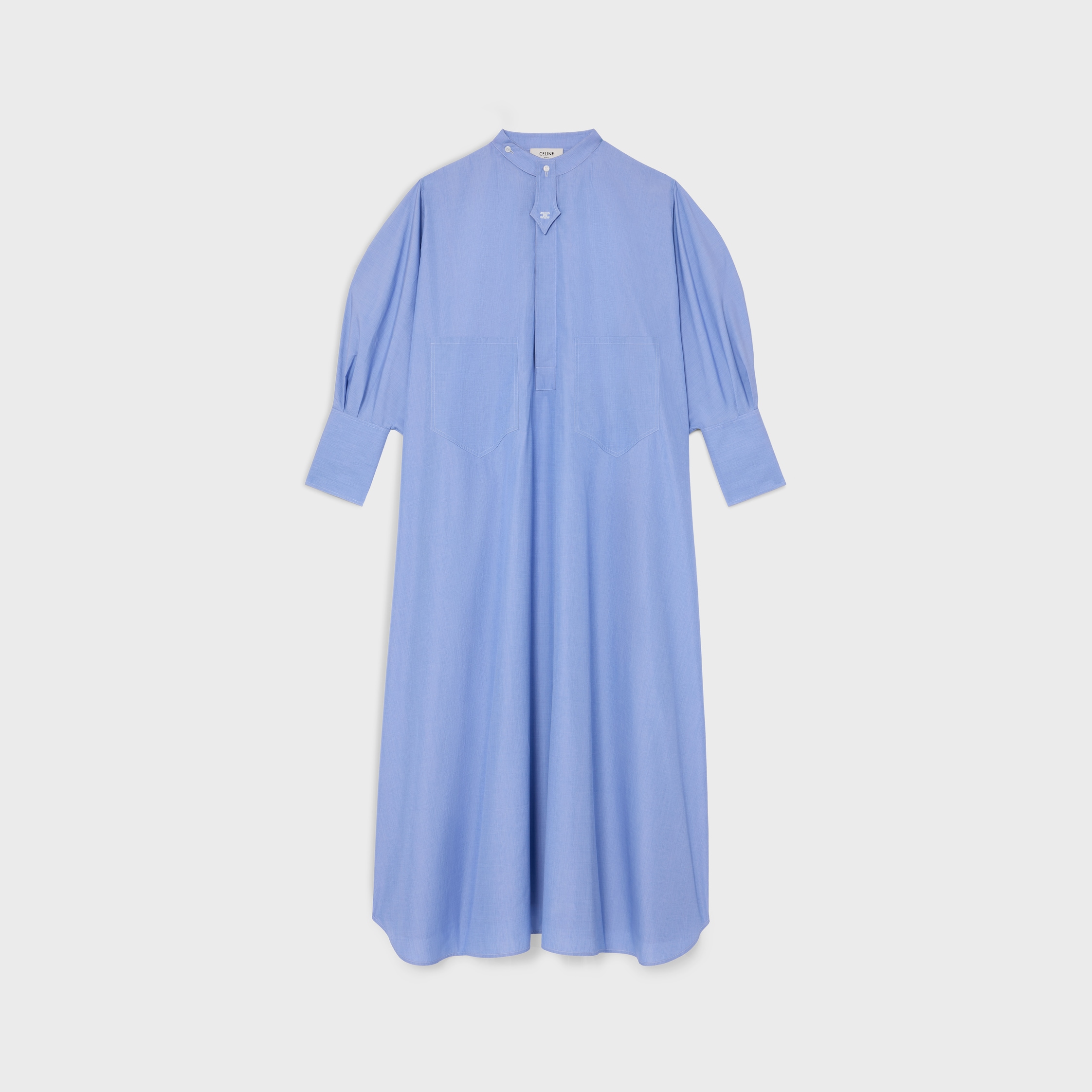 Hemdkleid AUS Baumwollpopeline - BLAU | CELINE