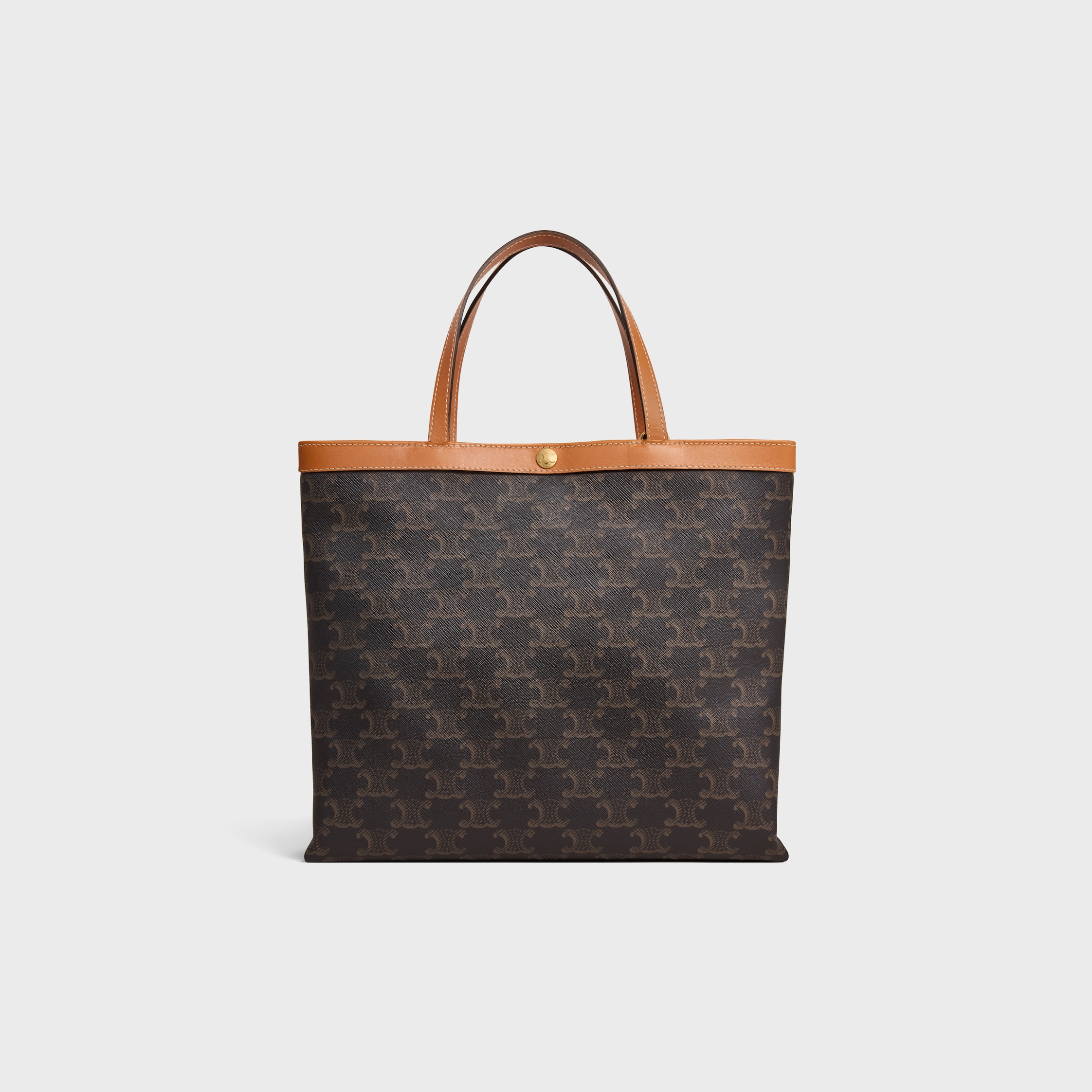 small square cabas IN TRIOMPHE CANVAS - HONEY | CELINE