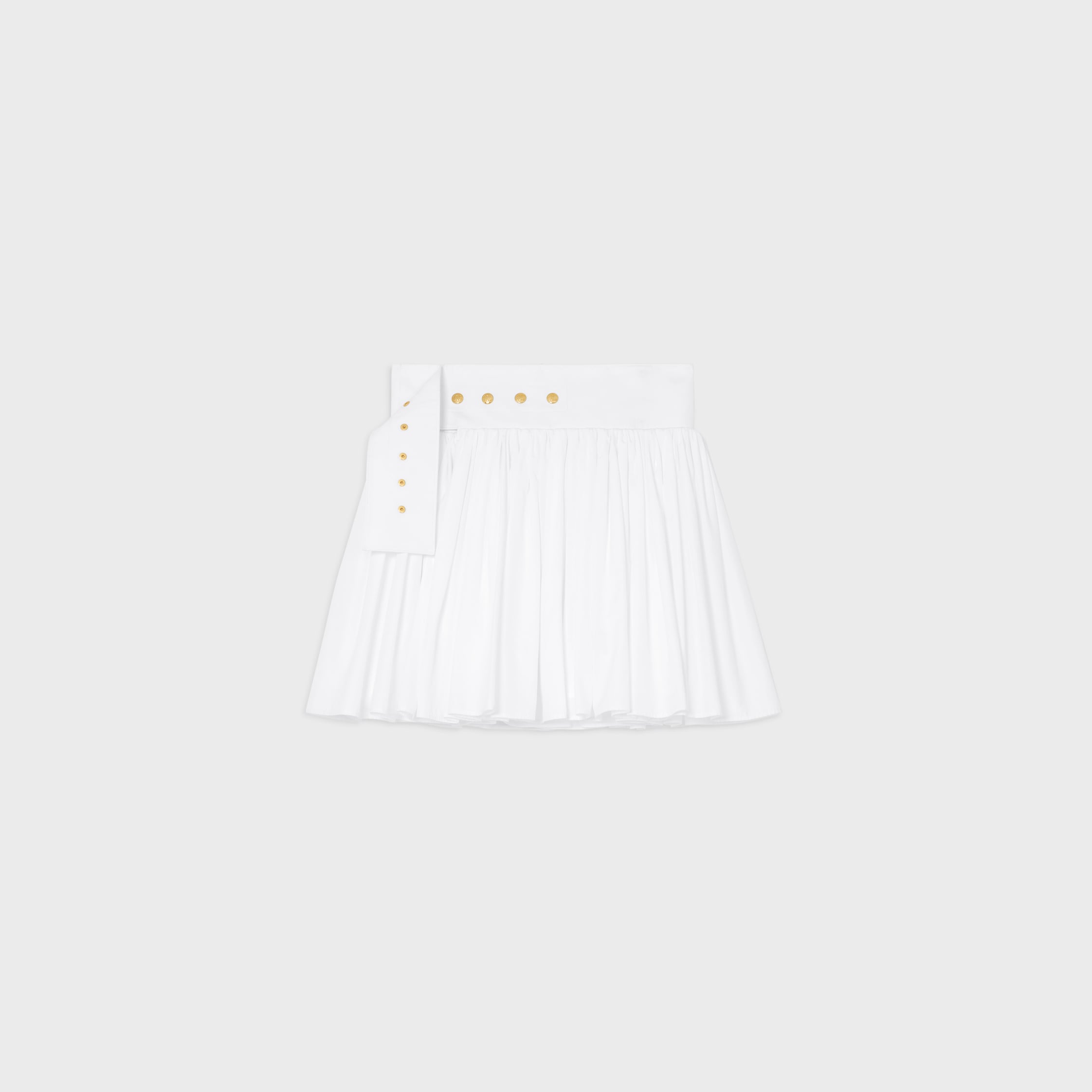 MINI SKIRT IN COTTON POPLIN - | CELINE