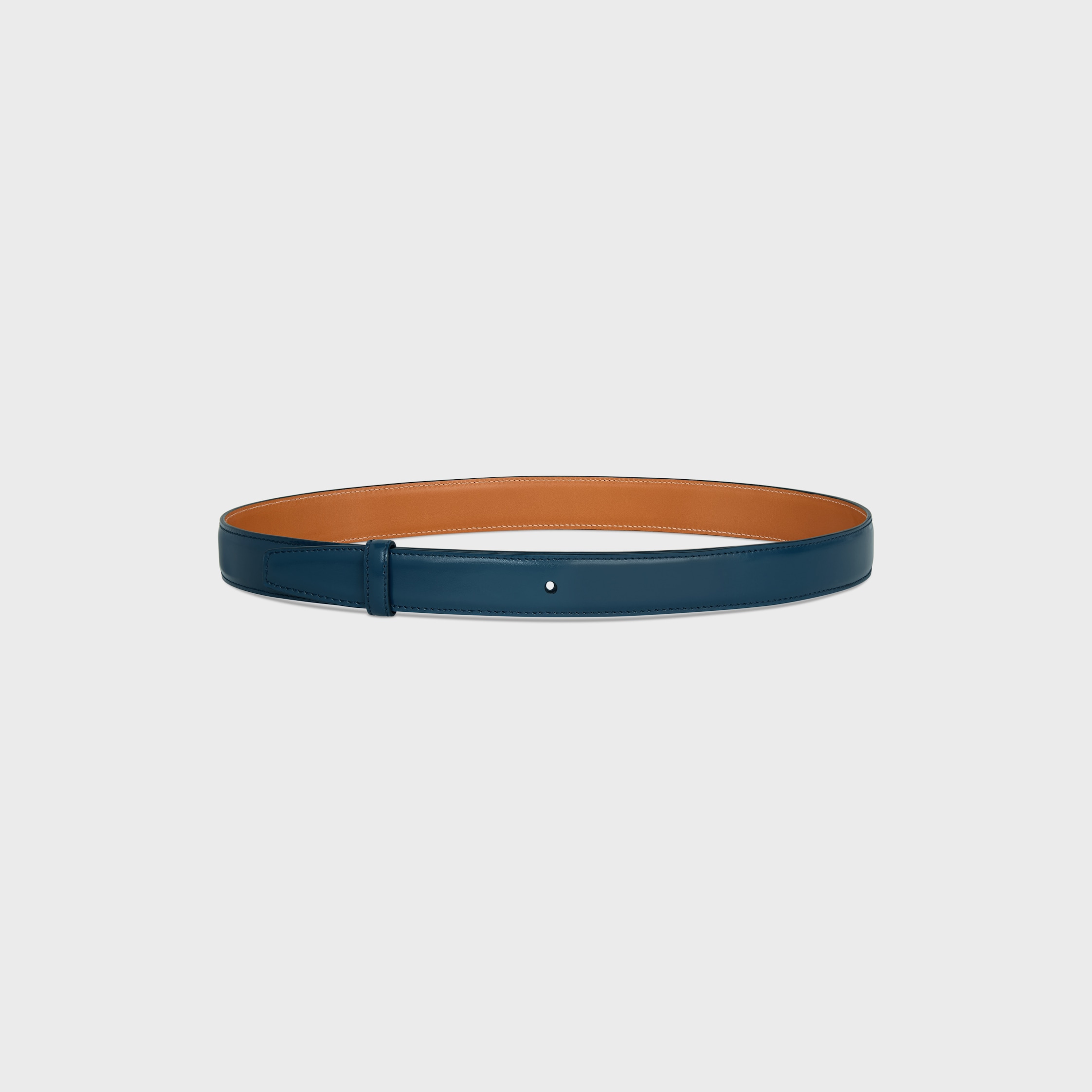 REVERSIBLE STRAP 25MM IN TAURILLON AND NATURAL CALFSKIN - | CELINE