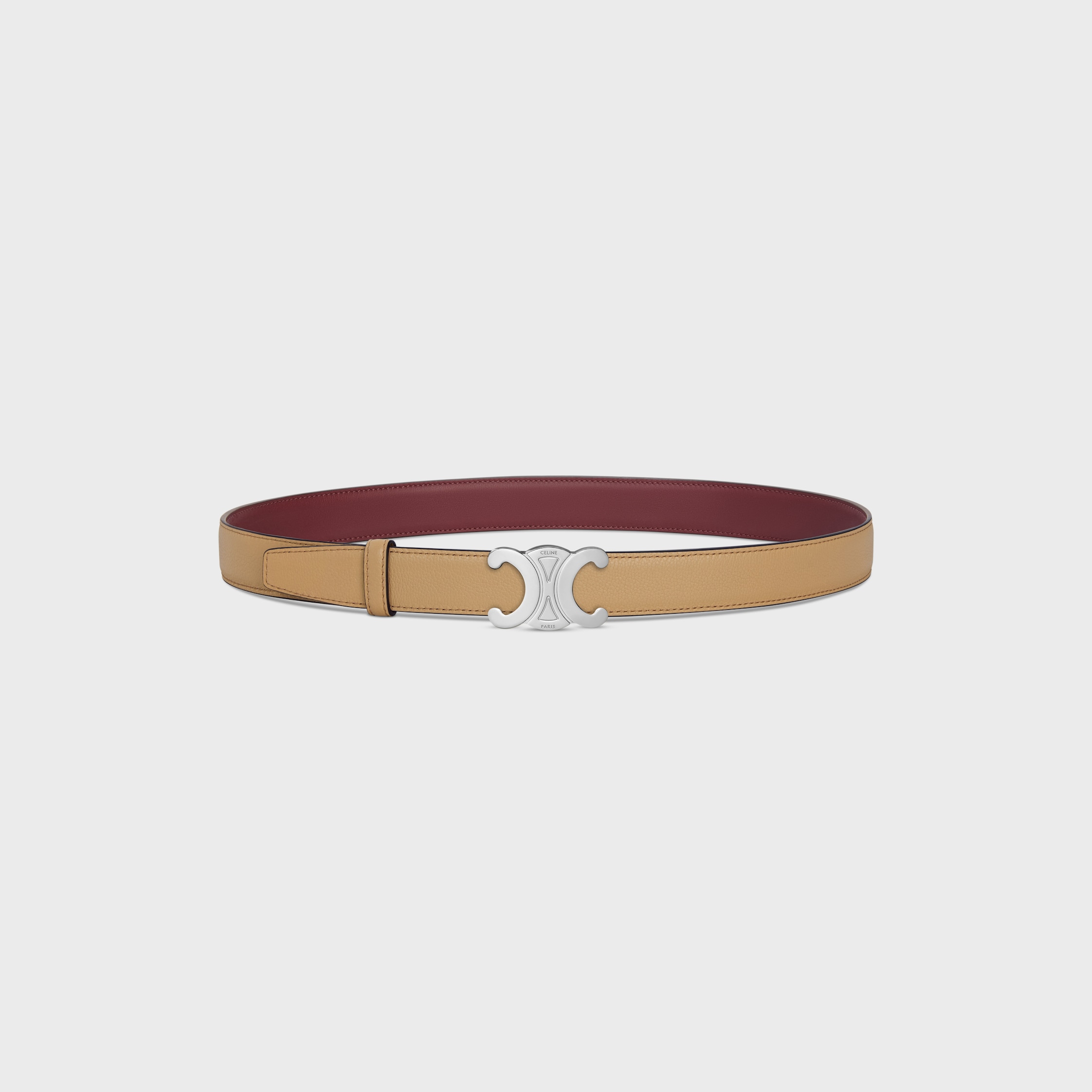 HEBILLA TRIOMPHE DE METAL & CORREA REVERSIBLE DE 25 MM DE PIEL DE ...