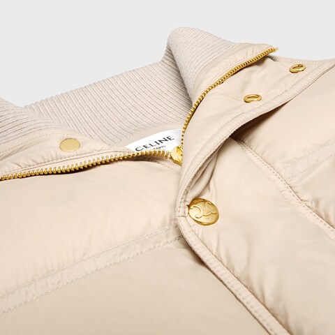 puffer jacket IN light nylon - BEIGE | CELINE